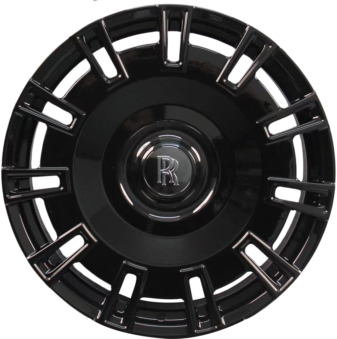 24” Rolls Royce Monoblock Forged Gloss Black Wheels for Rolls Royce Gh ...